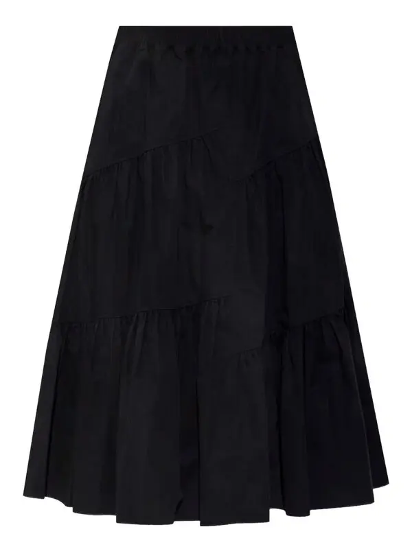 Tory Burch Cotton Midi Skirt - Black
