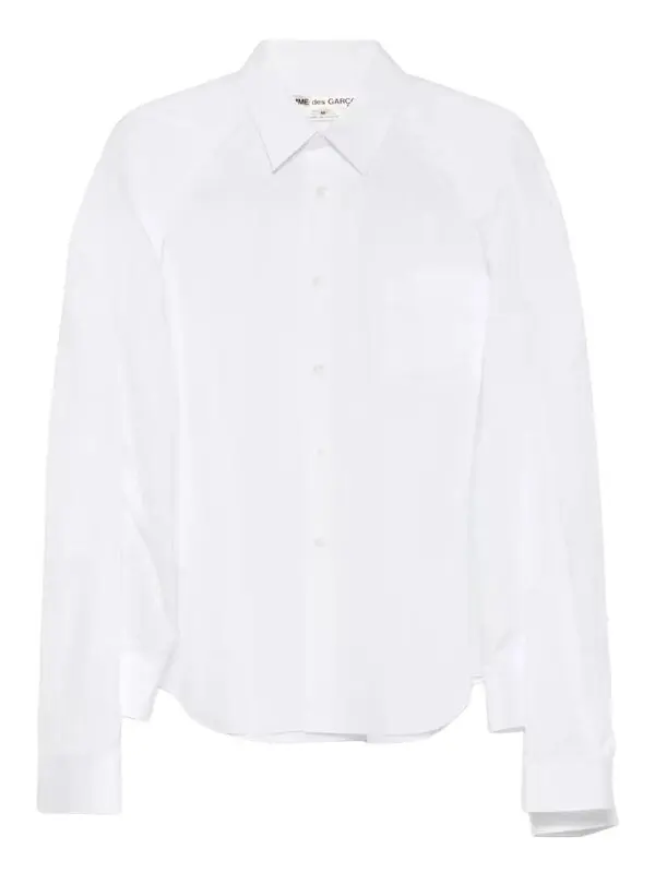 Comme Des Garçons Long-sleeved Shirt - White