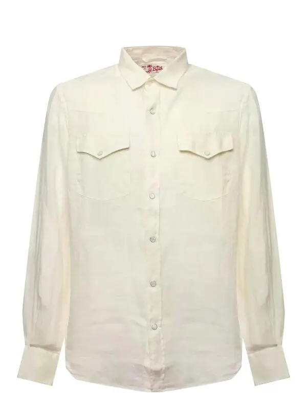 MC2 SAINT BARTH Linen Shirt - Neutrals