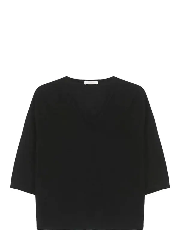 ZANONE Fine-knit Top - Black