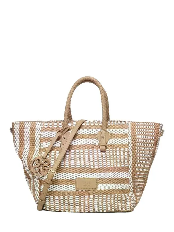 V°73 Stefanie Woven Tote Bag - Brown