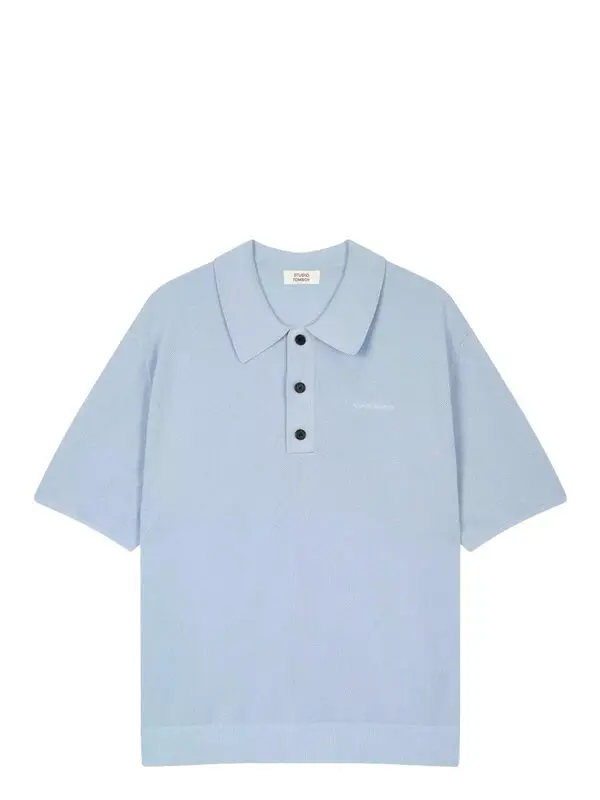 STUDIO TOMBOY Ribbed Polo - Blue