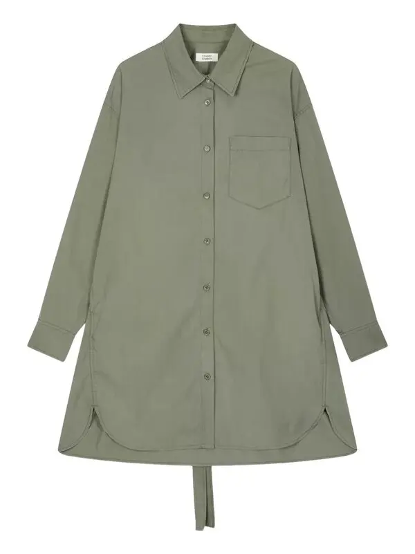 STUDIO TOMBOY Patch-pocket Shirtdress - Green