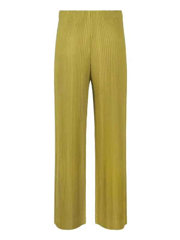 Issey Miyake Plissé-effect Tapered Trousers - Green