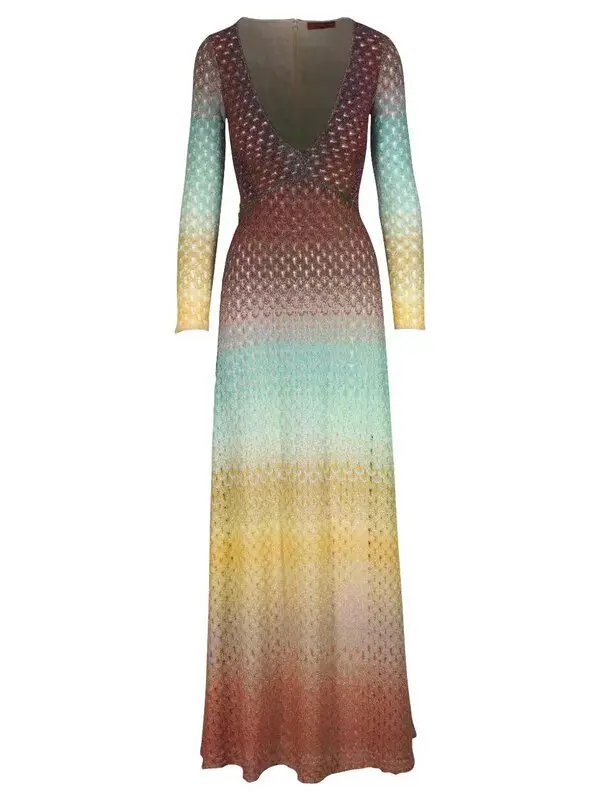 Missoni Gradient-effect Maxi Dress - Red