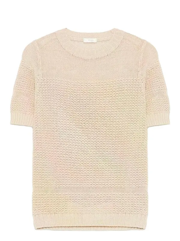 ZANONE Knitted T-shirt - Neutrals
