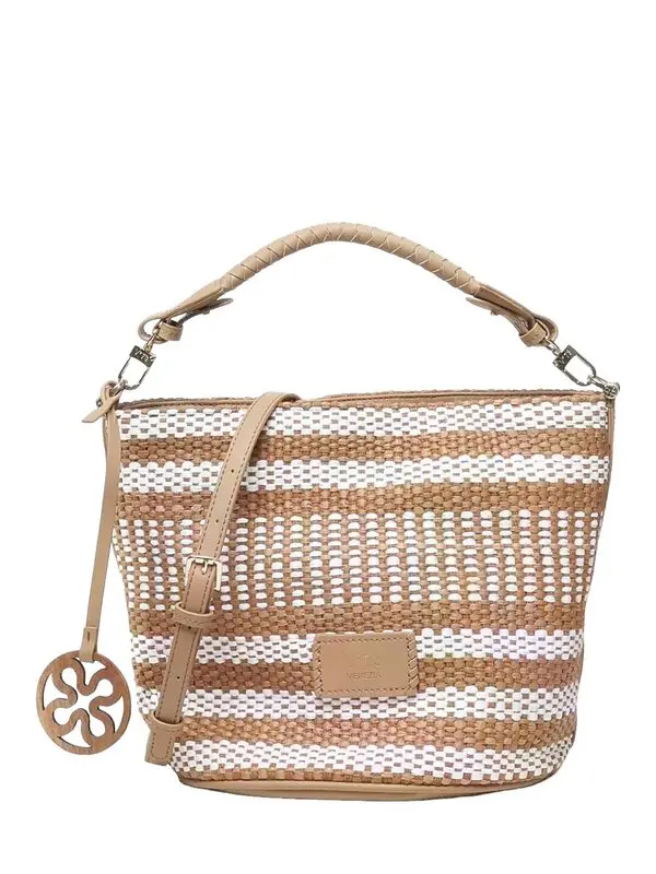 V°73 Stefanie Woven Bucket Bag - Brown