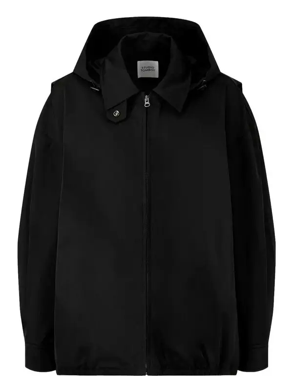 STUDIO TOMBOY Hooded Utility Jacket - Black
