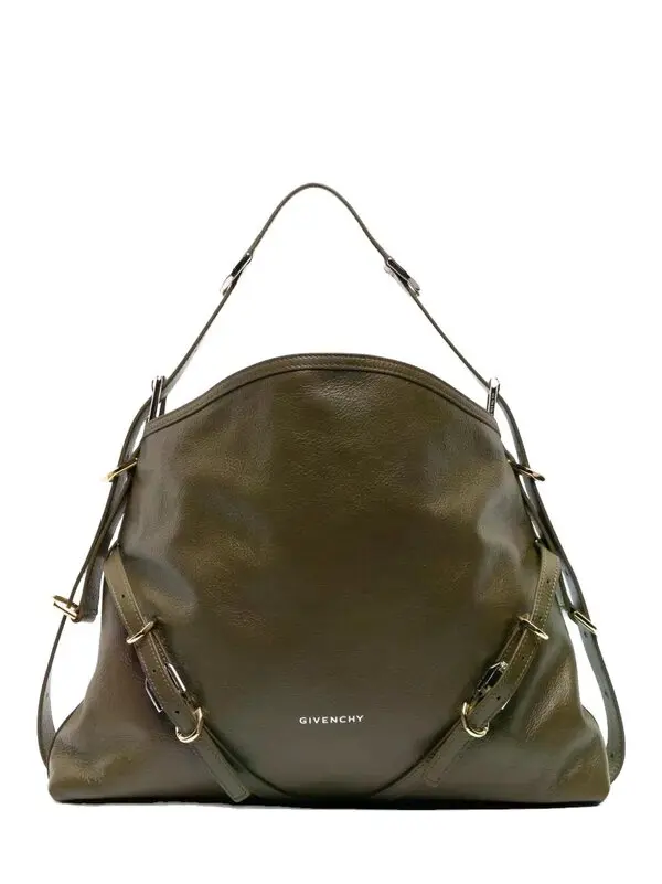 Givenchy Voyou Leather Shoulder Bag - Green