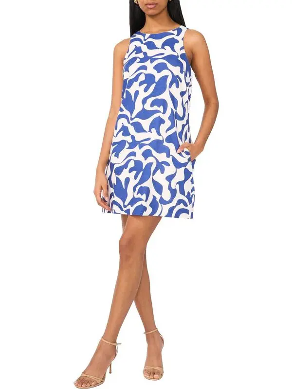 Halogen Lava Lamp Print Mini Dress - Swift Seas