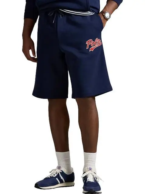 Ralph Lauren Big & Tall Logo Double-knit Shorts - Cruise Navy