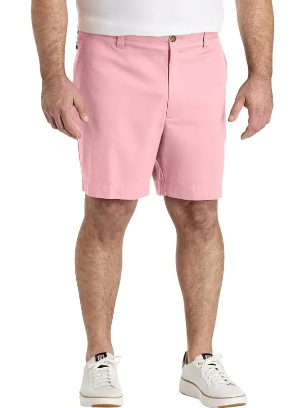 OAK HILL BY DXL Big & Tall Tech Shorts - Silver Pink