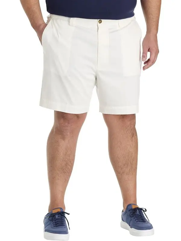 OAK HILL BY DXL Big & Tall Tech Shorts - White