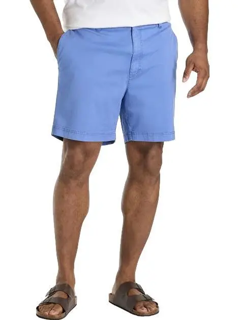 TRUE NATION BY DXL Big & Tall Clubhouse Chino Shorts - Dutch Blue