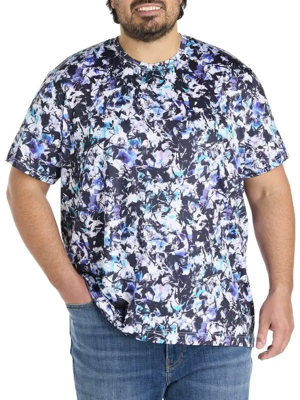 ROBERT GRAHAM DXL Big & Tall Layne Graphic Tee - Watercolor