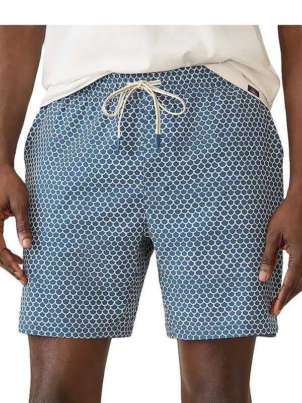 Faherty Brand Shorelite 7" Swim Trunks - Fishscale