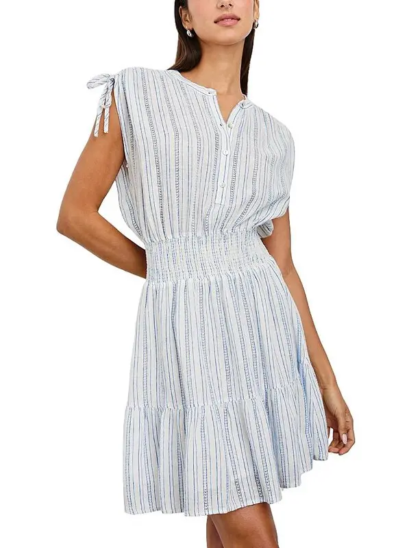 Rails Samina Smocked Mini Dress - Sonoma Stripe