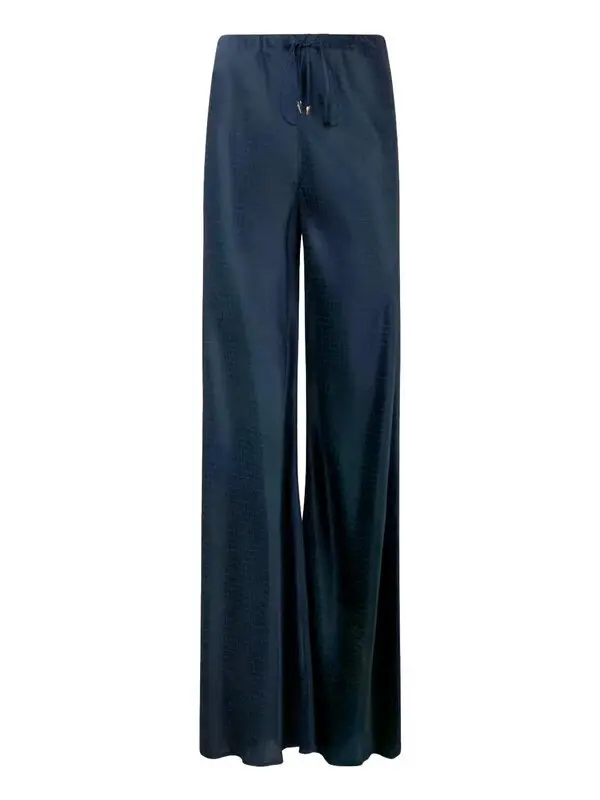 Roberto Cavalli Silk Trousers - Blue