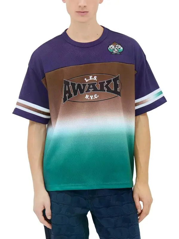 AWAKE NY Les Football T-shirt - Brown