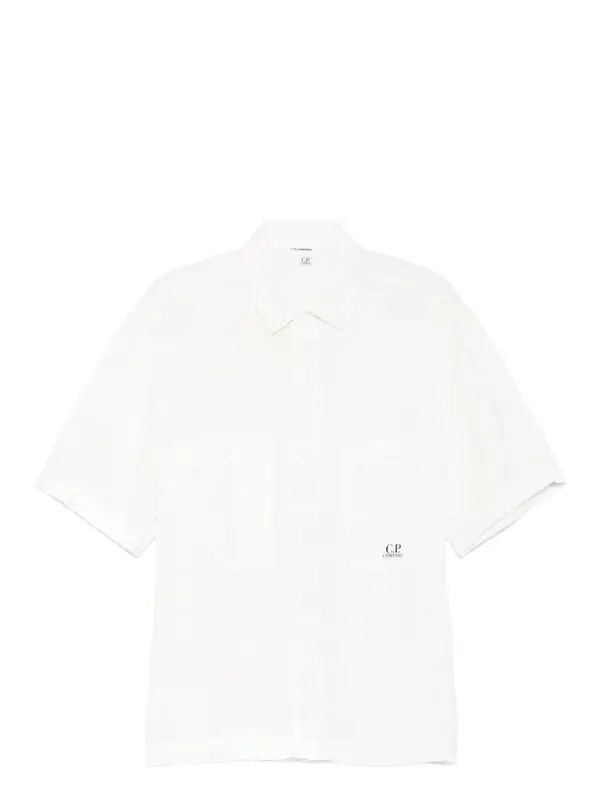 C.P. COMPANY Linen Shirt - Neutrals