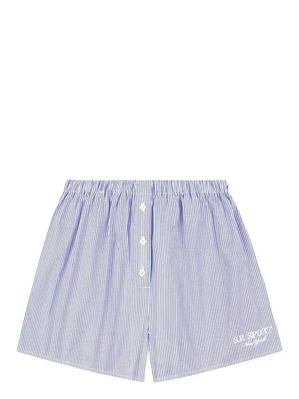 SPORTY & RICH Striped Shorts - White