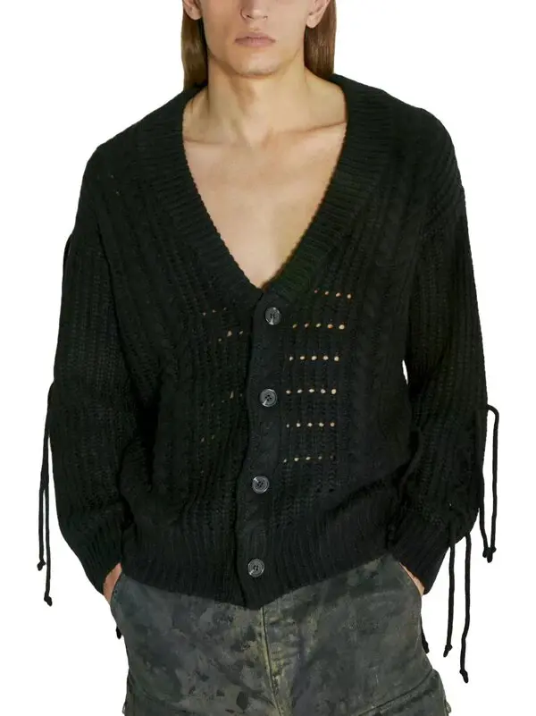 Guess Strap-detail Cardigan - Black
