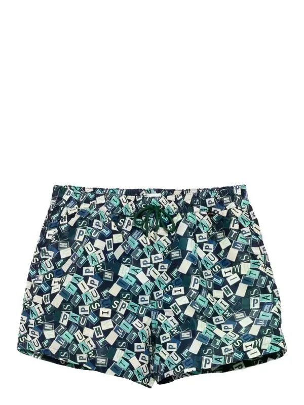 Paul Smith Logo-print Swim Shorts - Blue