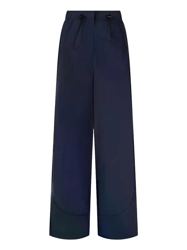 STUDIO TOMBOY Wide-leg Drawstring Trousers - Blue