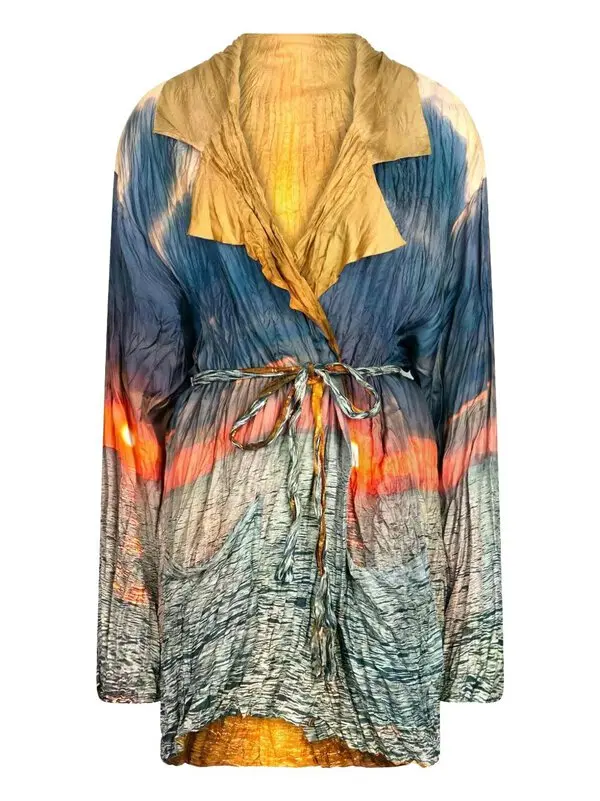 Roberto Cavalli Oversized Jacket - Blue