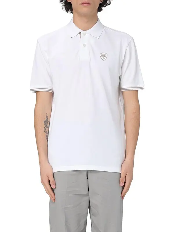 BLAUER. Polo Shirt - White