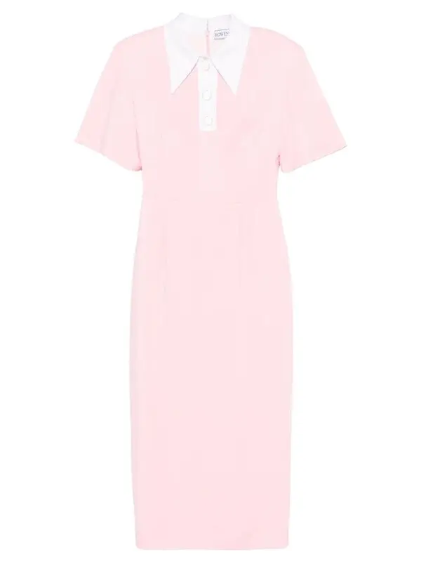 ROWEN ROSE Polo Midi Dress - Pink