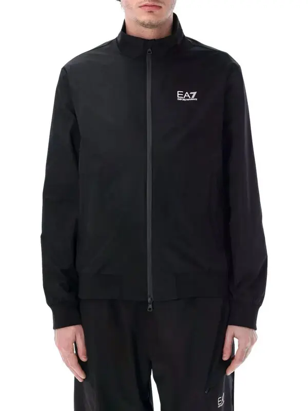 EA7 Logo Lightweight Jacket - Black