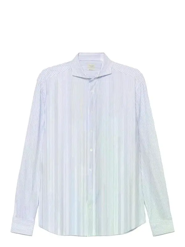 TRAIANO MILANO Striped Shirt - Blue