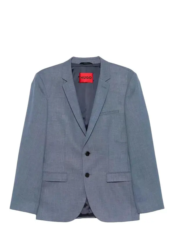 Hugo Single-breasted Blazer - Blue