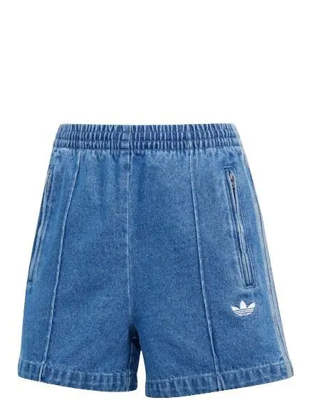 Adidas Adicolor Denim Firebird Shorts - Indigo Denim