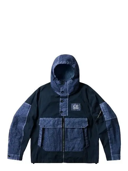 PALACE X C.p. Company Hooded Jacket - Navy Blue
