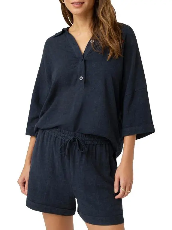 Splendid Coastal Relaxed Top - Navy