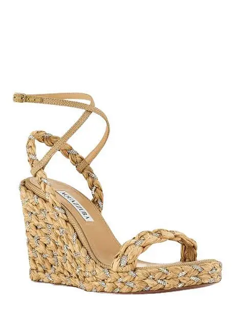AQUAZZURA Costeria Wedge Sandal - Natural