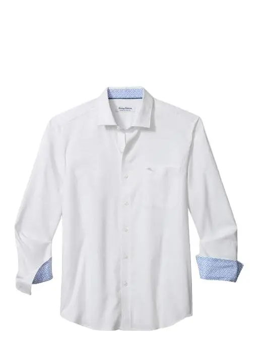 Tommy Bahama Sarasota Stretch Ventura Coast Solid Islandzone® Button-up Shirt - White
