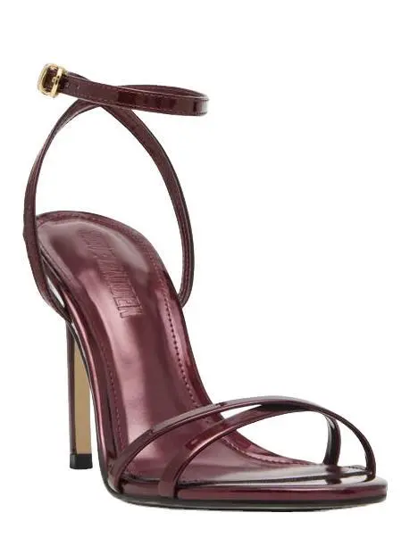 Steve Madden Ankle Strap Stiletto Sandals - Cherry Pearl