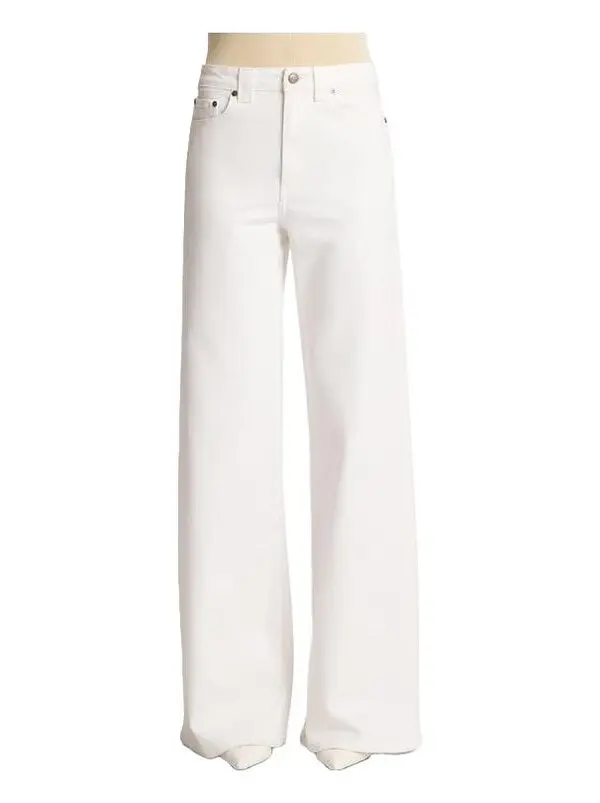 Khaite Dane Wide-leg Jeans - White