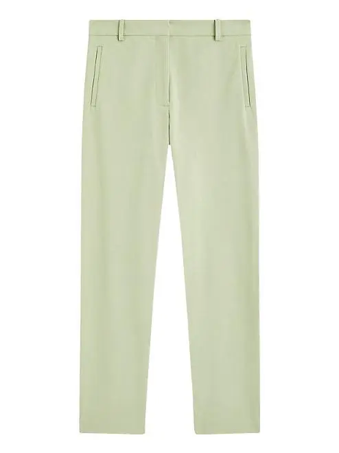 JOSEPH Eliston Slim-fit Stretch-woven Trousers - Matcha