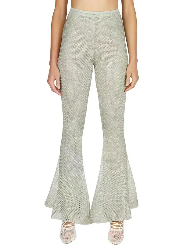 ISA BOULDER Flared Trousers - Grey