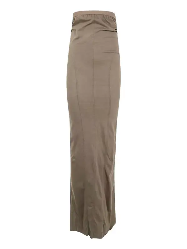 Rick Owens Cotton Maxi Skirt - Neutrals