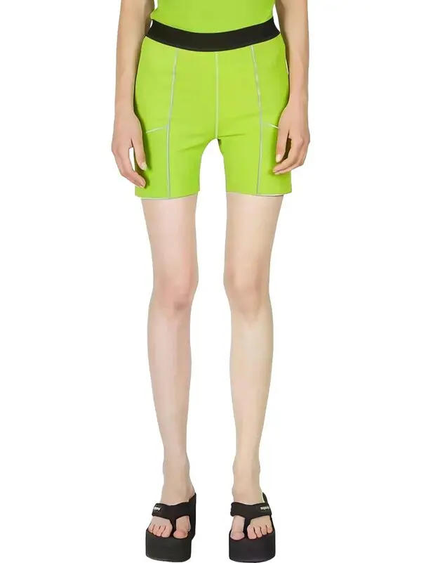 Coperni Elasticated-waist Shorts - Green