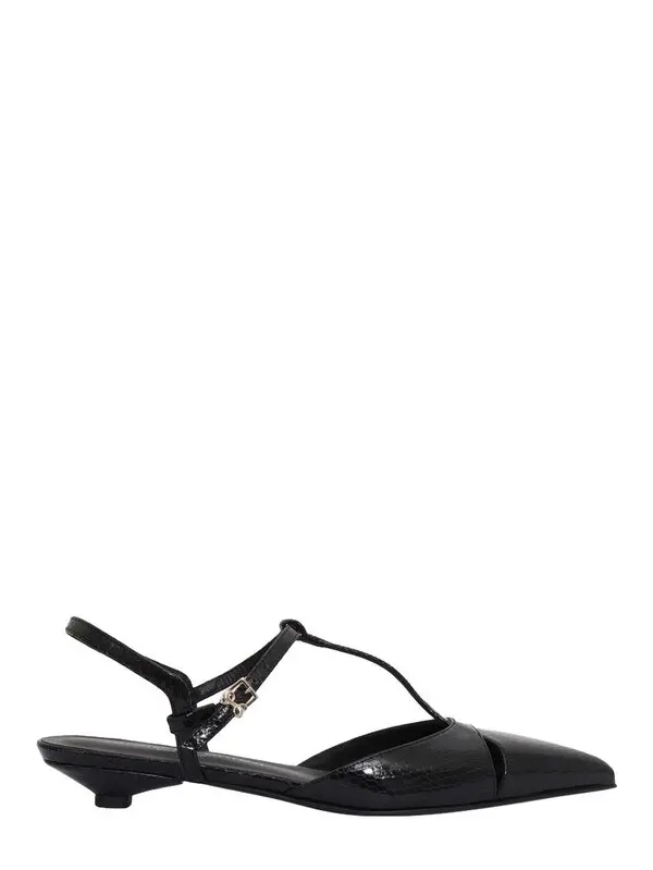 SERGIO LEVANTESI Fiamma5 Aspis Nero Slingback Shoes - Black