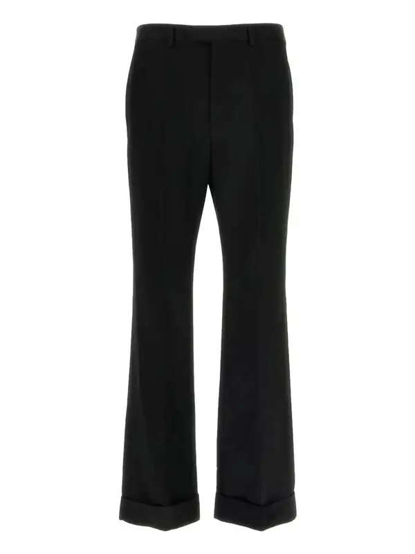 Valentino Garavani Virgin Wool Trousers - Black