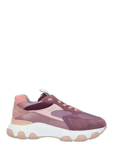 Hogan Leather & Textile Sneakers - Purple