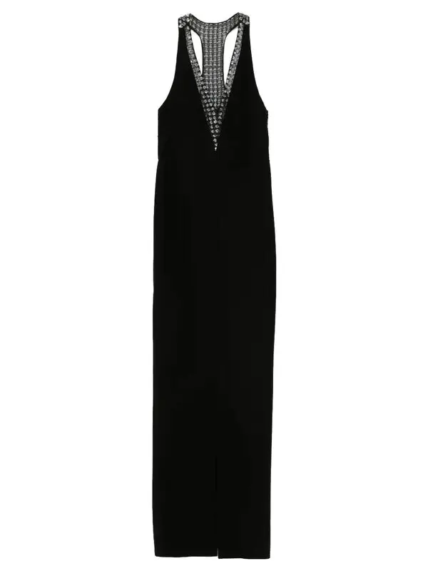 Max Mara Sequin-embellished Maxi Dress - Black