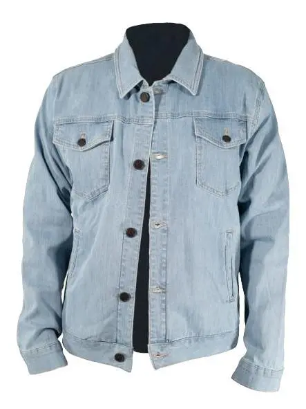 JACK OF SPADES Stretch Denim Jacket - Iced Blue